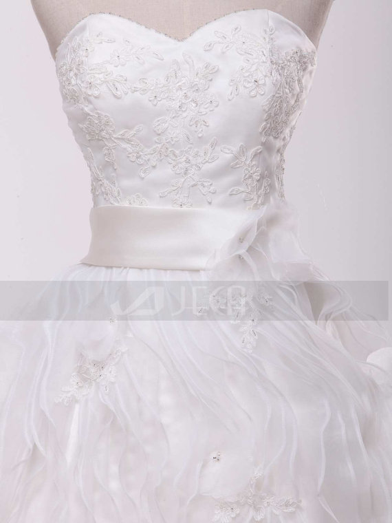 Chic Short Wedding Dress Summer Wedding Dress Beach Wedding Dress Mini ...